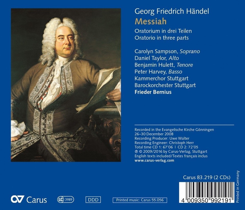 Handel: Messiah (CD) (UK IMPORT) 4009350992191 | eBay