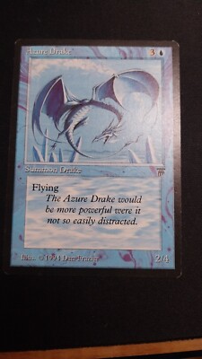 English Azure Drake Ex MTG magic Legends A1 | eBay