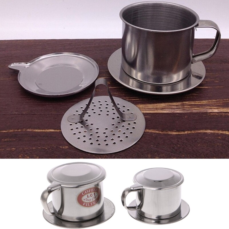 Vietnamese Coffee Filter Stainless Steel Maker Pot Infuse Cup Serving ...