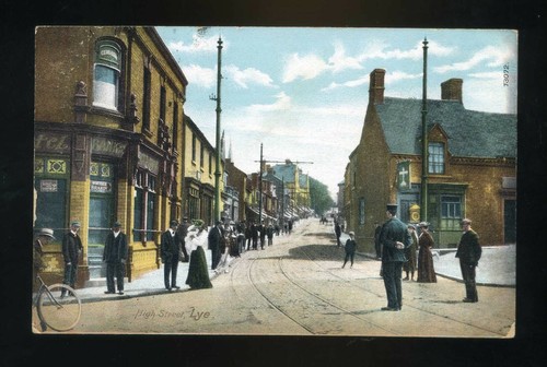 LYE Worcestershire High Street with Shops and people Stourbridge Duplex ...