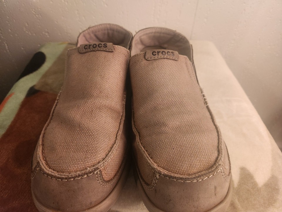 Crocs Walu Express Men's Size 10 Tan Casual Loafers Slip-On Shoes ...