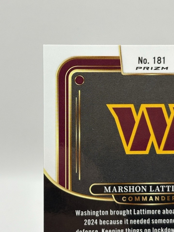 Marshon Lattimore #/499: 2024 Select Football Neon Green Shock Premier ...