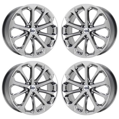 20" FORD TAURUS PVD BRIGHT CHROME-C WHEELS RIMS FACTORY OEM 3927A 2013 ...