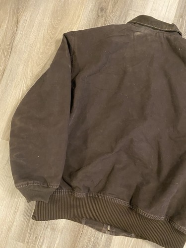 Vintage Carhartt Detroit Bankston Jacket Mens XXL Quilt Lined Brown ...