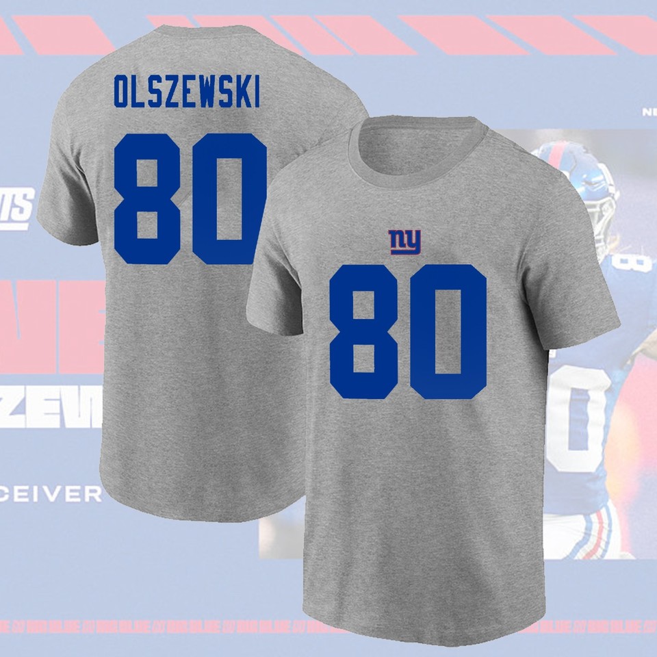 HOT NEW! Gunner Olszewski #80 New York Giants 2025 Player Name & Number ...