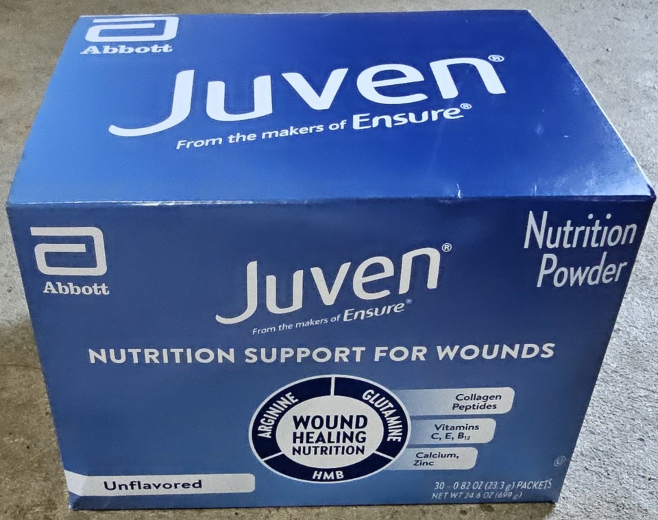 Juven Nutrition Powder Support Wounds Unflavored 30 packets 12/26 ...