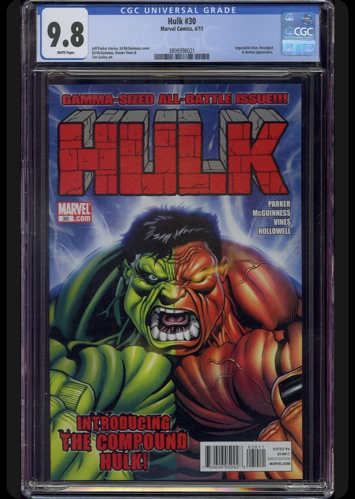 HULK #30 CGC 9.8 2011 1ST COMBO GREEN RED HULK Appearance 🩸🔑 | eBay