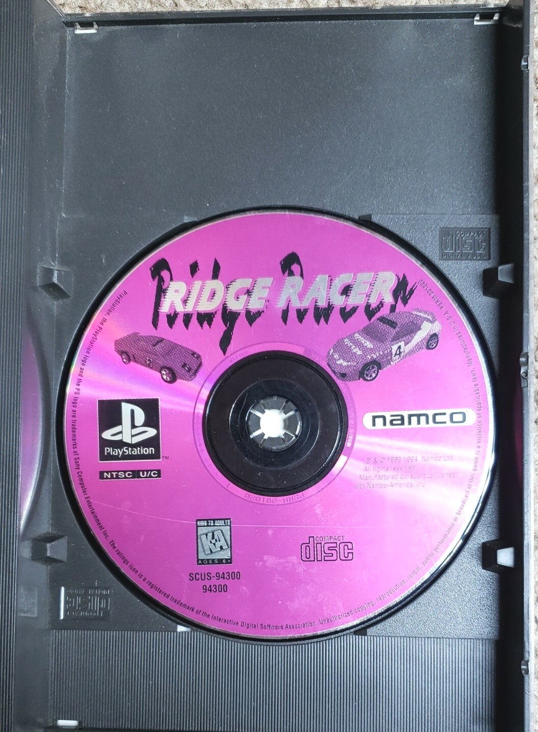 Ridge Racer 1994 Sony PlayStation (PS1, 1994) LONG BOX NO Manual Good ...