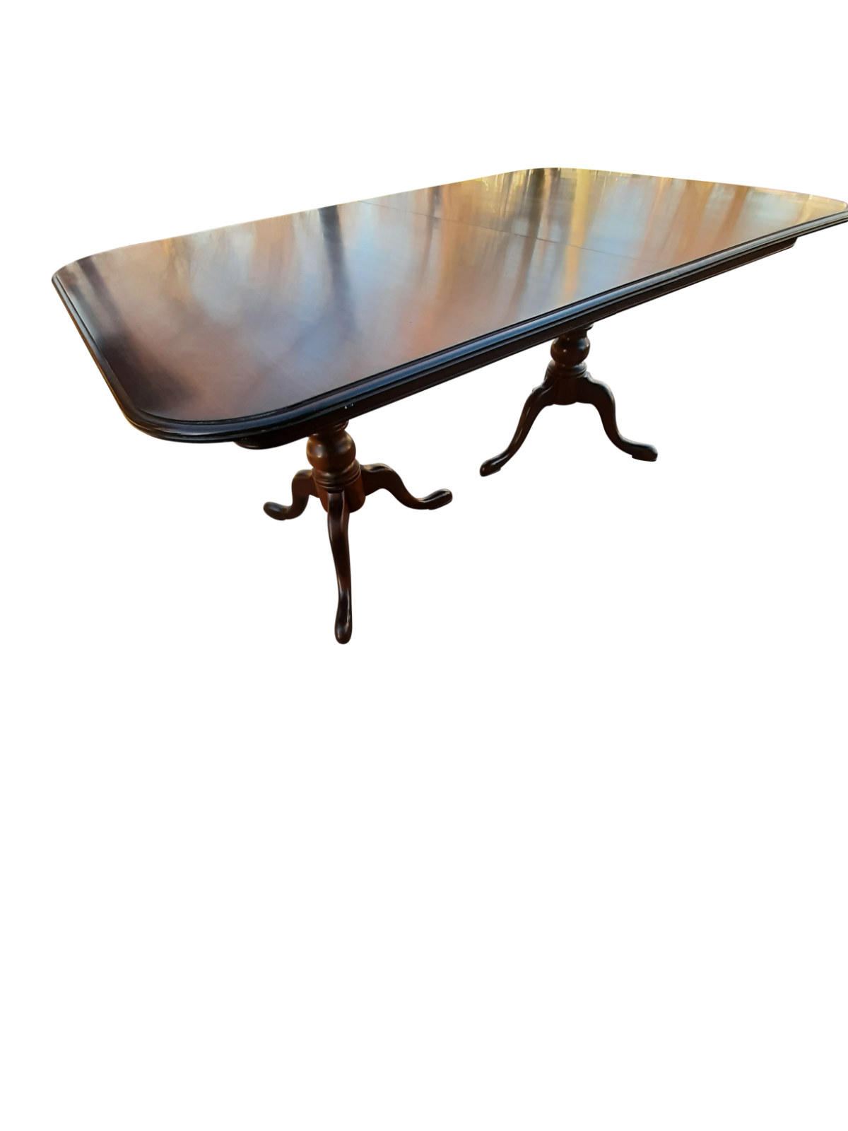 ETHAN ALLEN GEORGIAN COURT DINING TABLE - SOLID CHERRY PEDESTAL TABLE ...