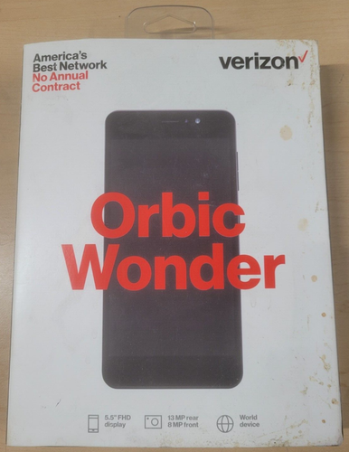 New ORBIC WONDER Prepaid 4G Smart Phone BLACK (Verizon) | eBay