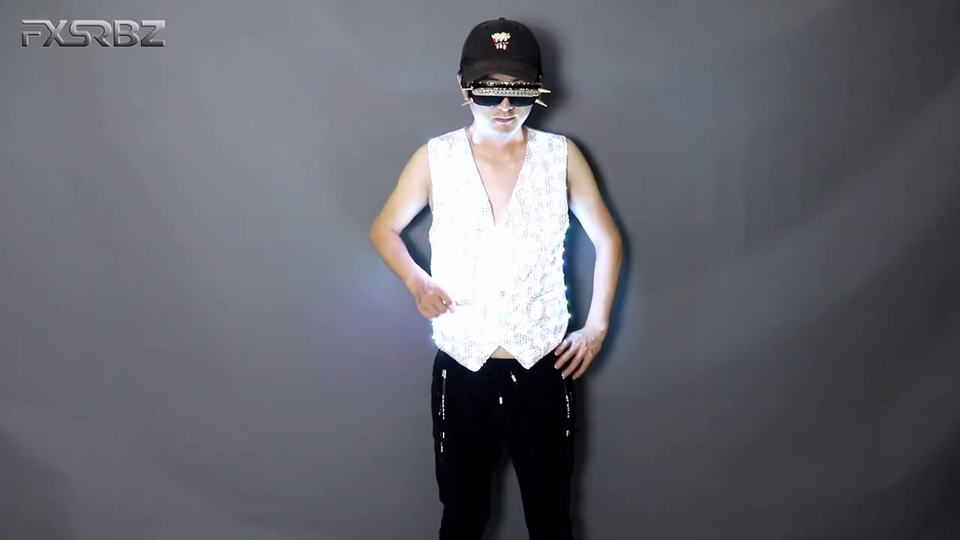 LED Party Vest Rave Colorful Tank Top Shirt Costume Festival Techno ...