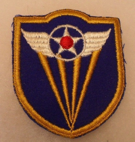 WWII EMB ON FELT 2ND AAF PATCH NICE VARIANT NO GLOW COTTON GAUZE BACK ...