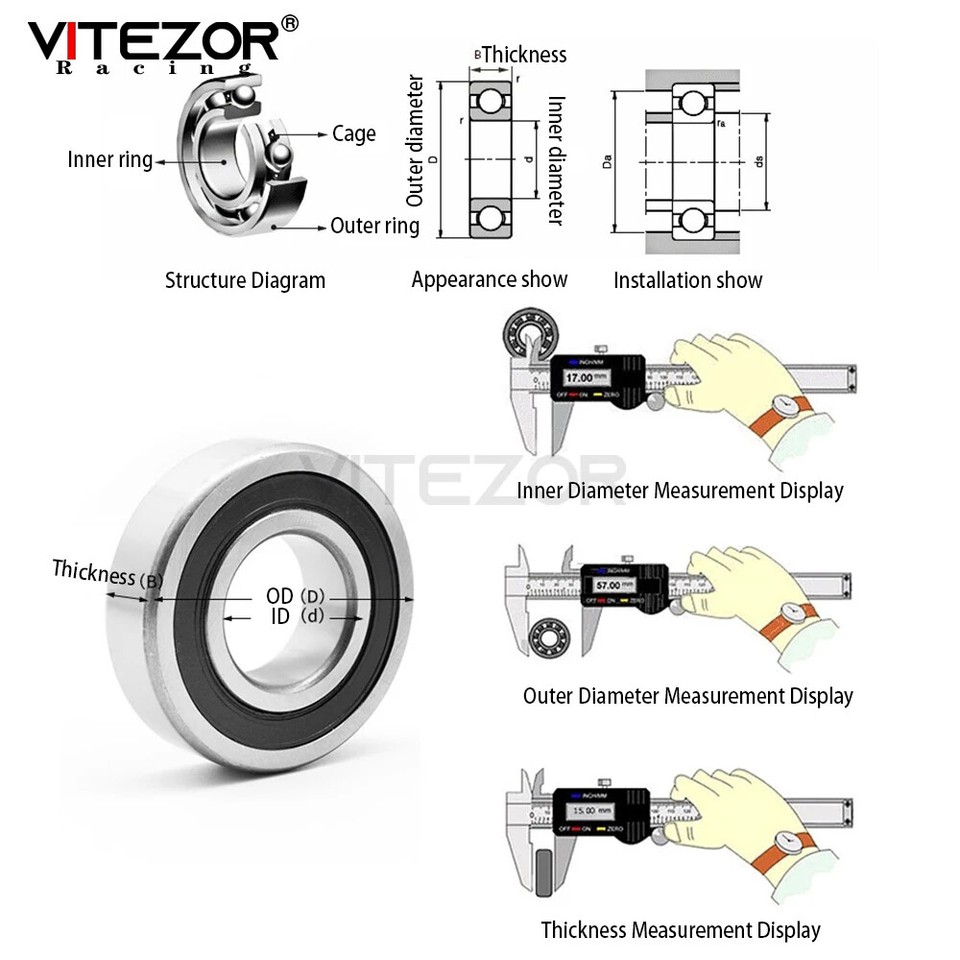 For Thunder Tiger Redline RL-100H Sealed Bearing Kit | eBay