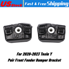 Pair For 2020 2021 2022 2023 Tesla Y Front Fender Bumper Bracket ...