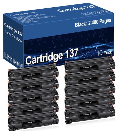 10 PACK 137 Toner Fits for Canon 137 Toner Cartridge MF212w MF216n ...