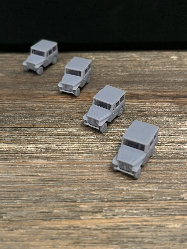 N SCALE 1:160 MAIL TRUCK / JEEP (4pk) | eBay