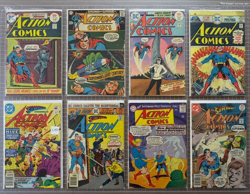 Action Comics Bulk Lot of 8 DC Comics 2.5-6.0 448 370 445 468 450 332 ...