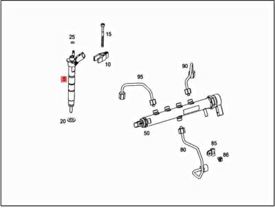 Genuine MERCEDES Injector for common rail 6540700187 | eBay
