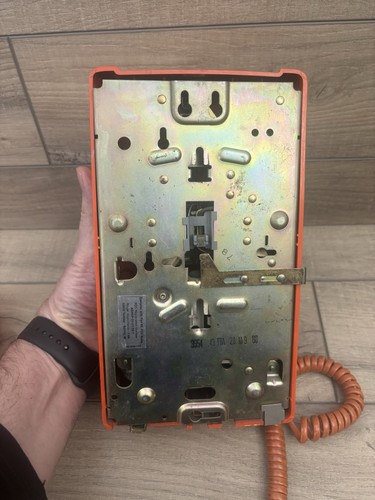 Vintage ITT Model Series Orange Wall Mount Push Button Telephone ...