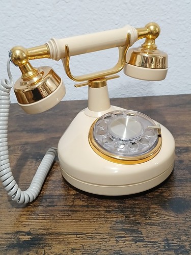 Vintage Western Electric French Princess Style Cream And Gold Rotary ...