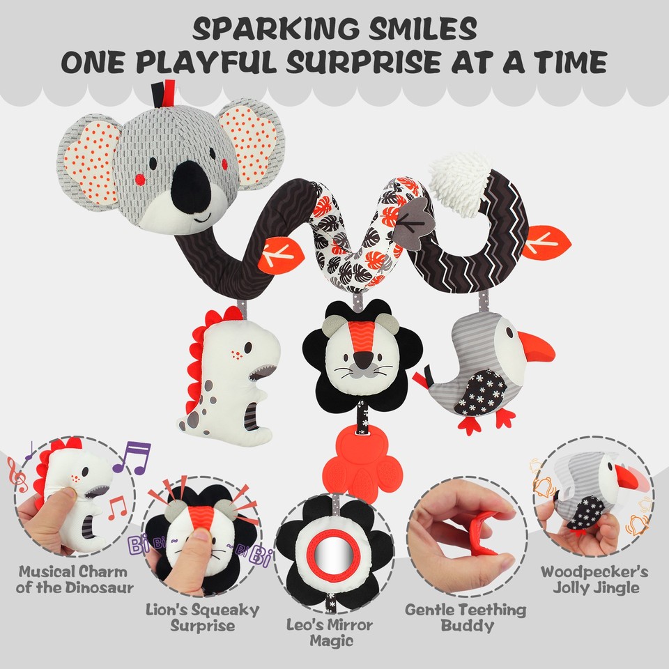 Baby Crib Hanging Rattles Toys Car Seat Toy Soft Mobiles Stroller Crib ...