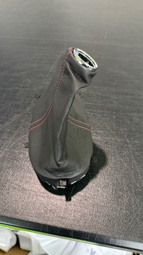Corvette C6 Shifter Manual Shift Boot with Chrome Ring and Red ...