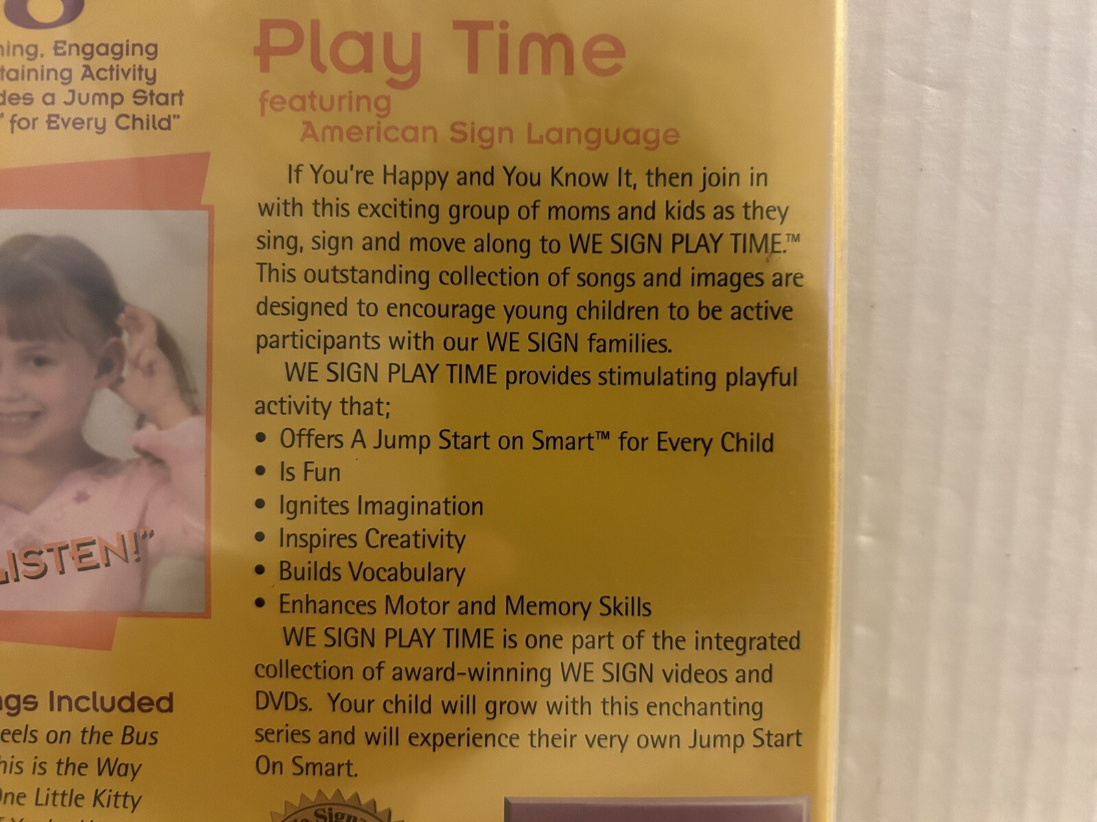 We Sign Play Time SIGN & SING-ALONG DVD (2005) Production Associates ...