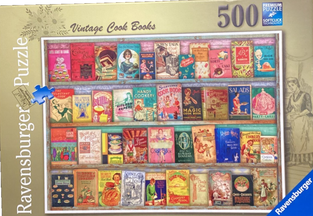 Ravensburger 500 pc Vintage Cook Books by Aimee Stewart 2020 jigsaw ...