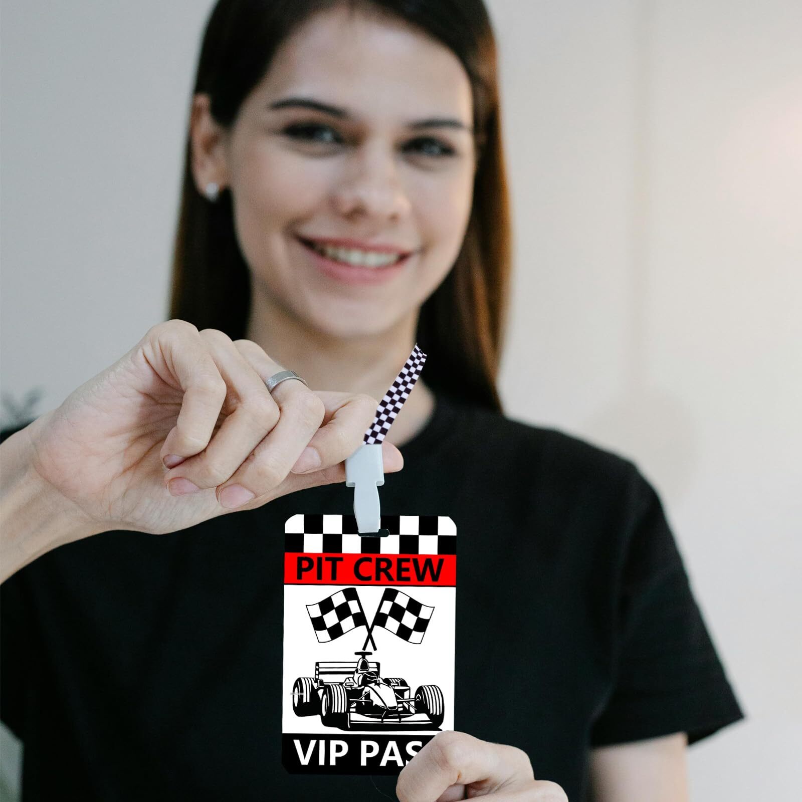 50 Sets Racing VIP Pass Cards with Racing Lanyards Bulk PVC VIP Pass ...