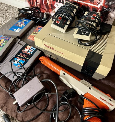 ORIGINAL Nintendo Entertainment System Video Game Bundle NES Console | eBay