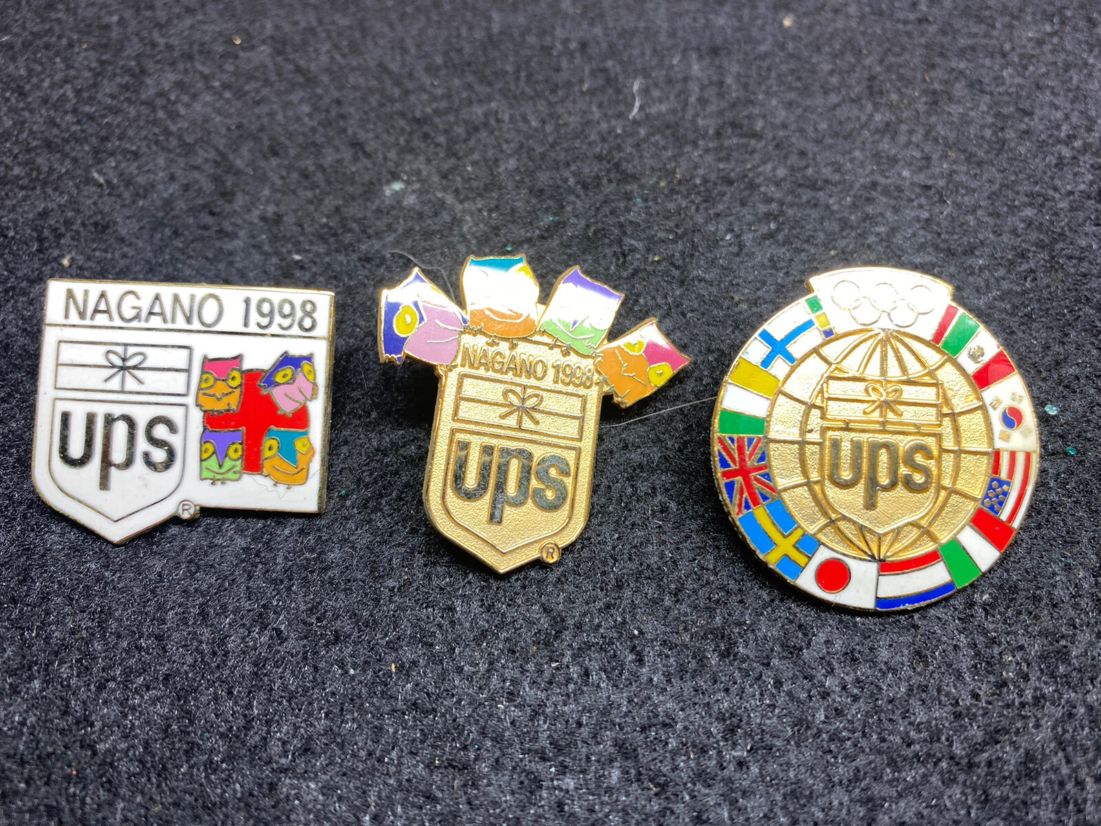 Vintage Lot Of 3 UPS Olympic Sponsor Advertising Lapel Pins | eBay