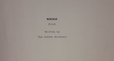 STRANGER THINGS / "MONTAUK" Original Pilot Script | eBay