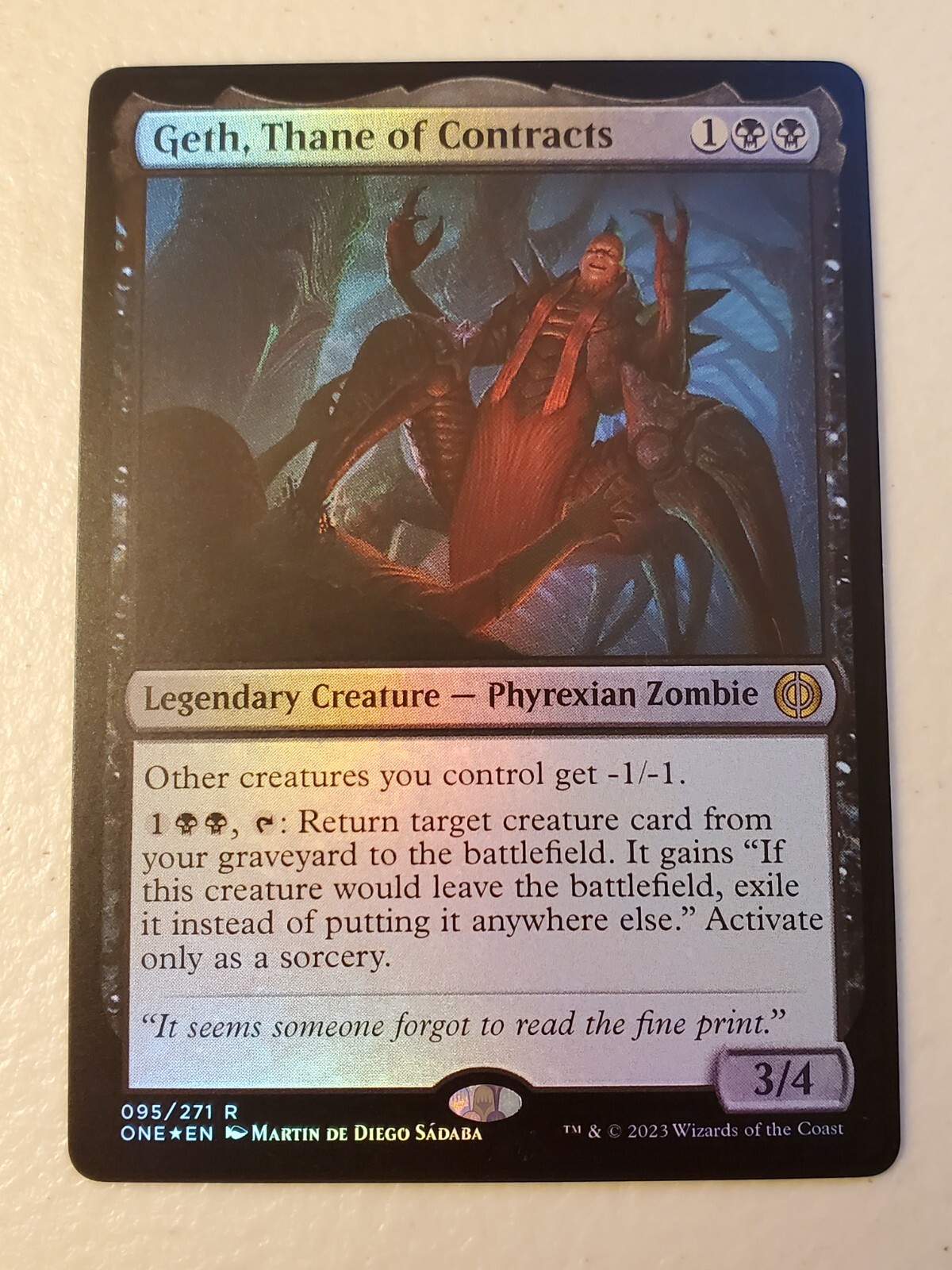 MTG Geth Thane of Contracts ONE Foil 095/271 Near Mint | eBay