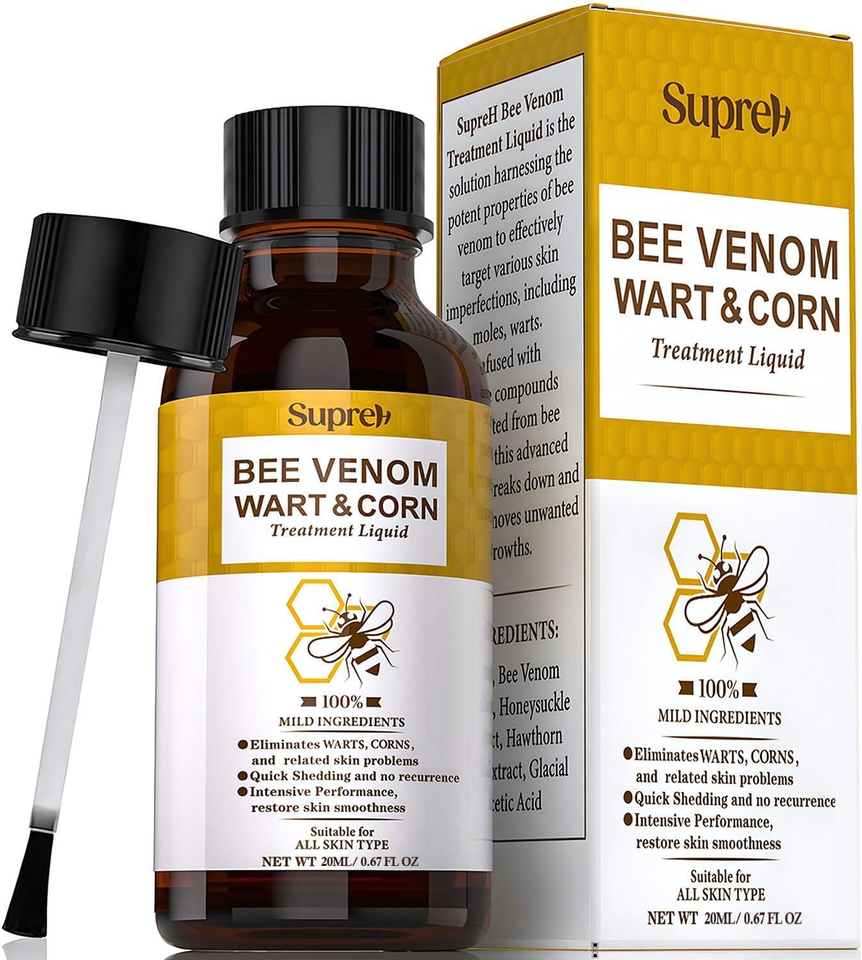 Fast-Acting Bee Venom Wart Remover: Wart Freeze off with Salicylic Acid ...