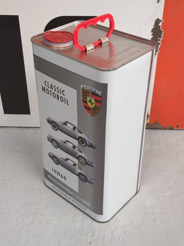 Vintage Porsche Classic Motor Oil, 5 Litre Oil Can Tin Used 911, (PO1 ...