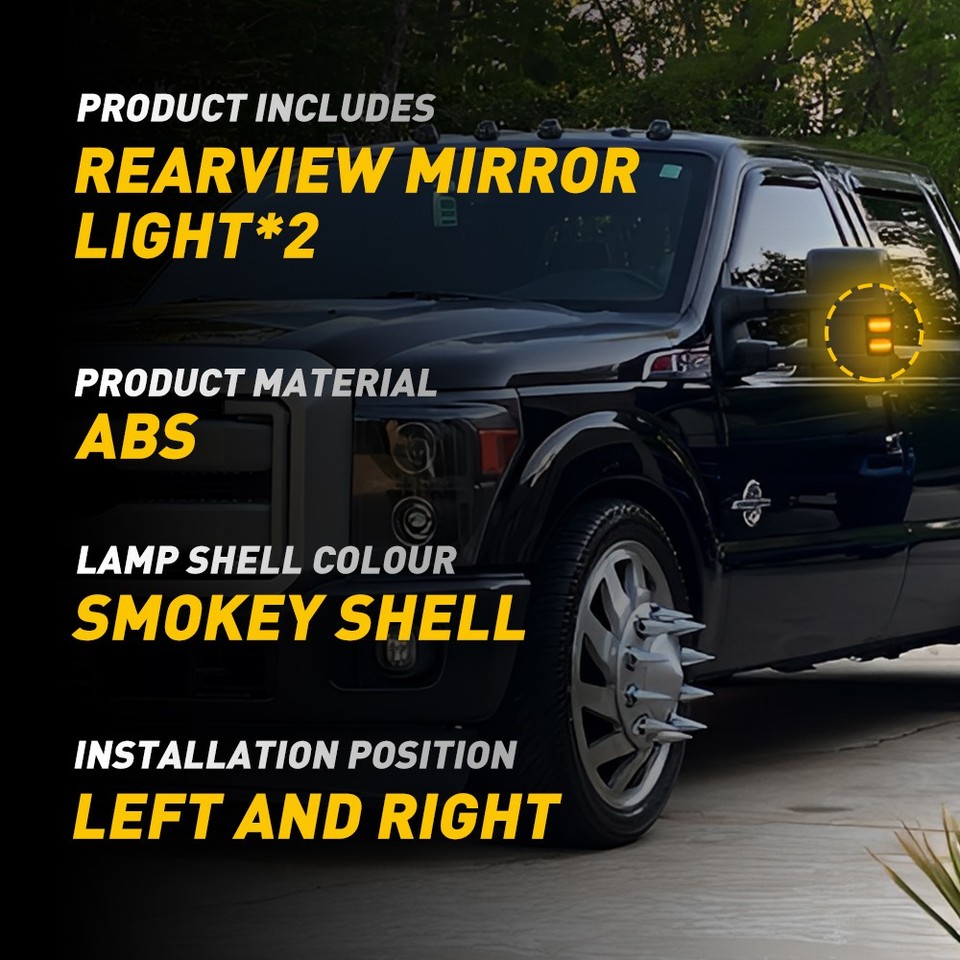 For 08-16 Ford F250 F350 F450 F550 Super Duty Towing Mirror Turn Signal ...