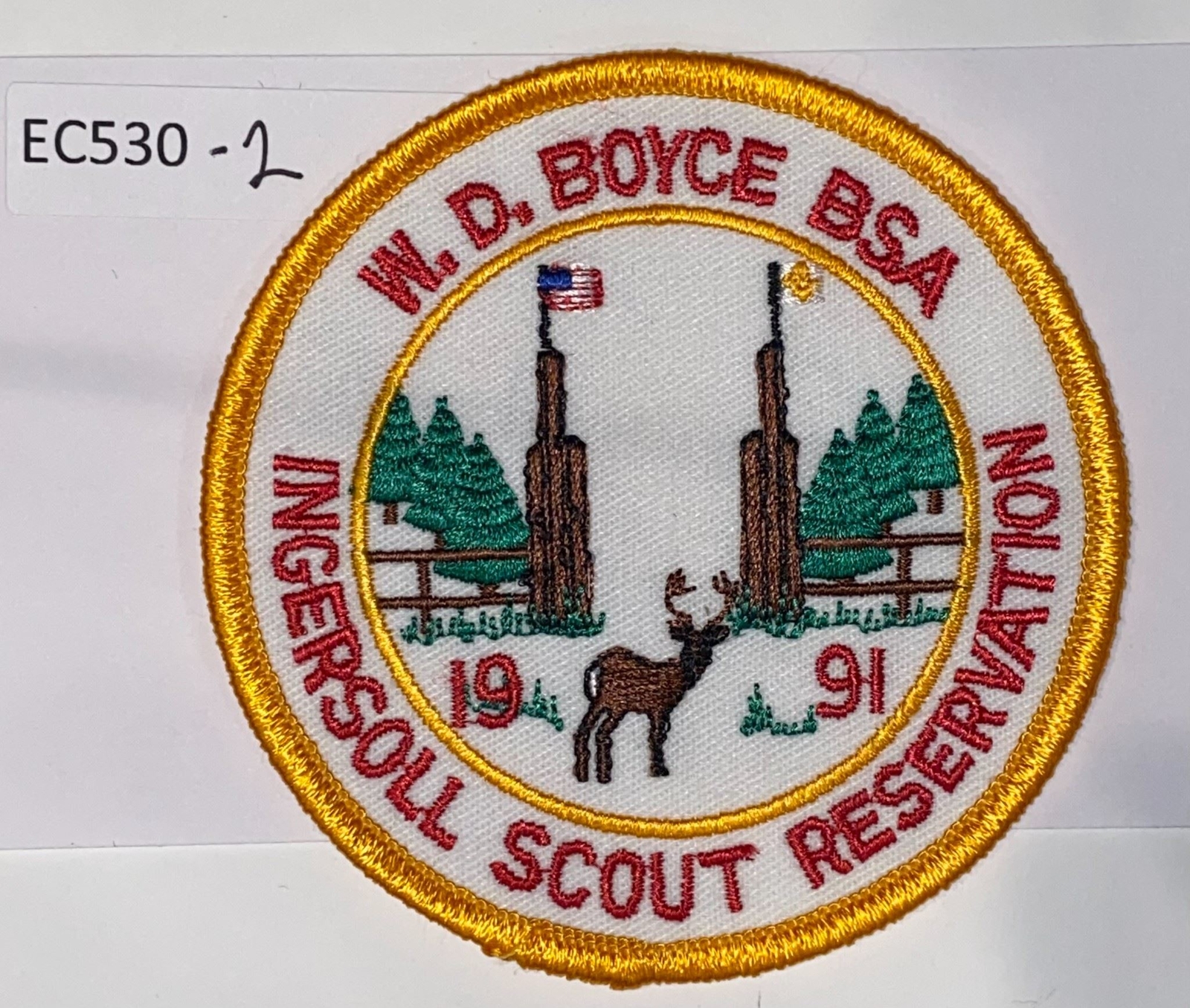 Boy Scout Camp Patch WD Boyce BSA Ingersoll Scout Reservation 1991 | eBay