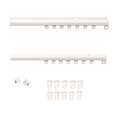 Integra Discreet Metal Curtain Track Top or Face Fix Discrete Motorhome ...