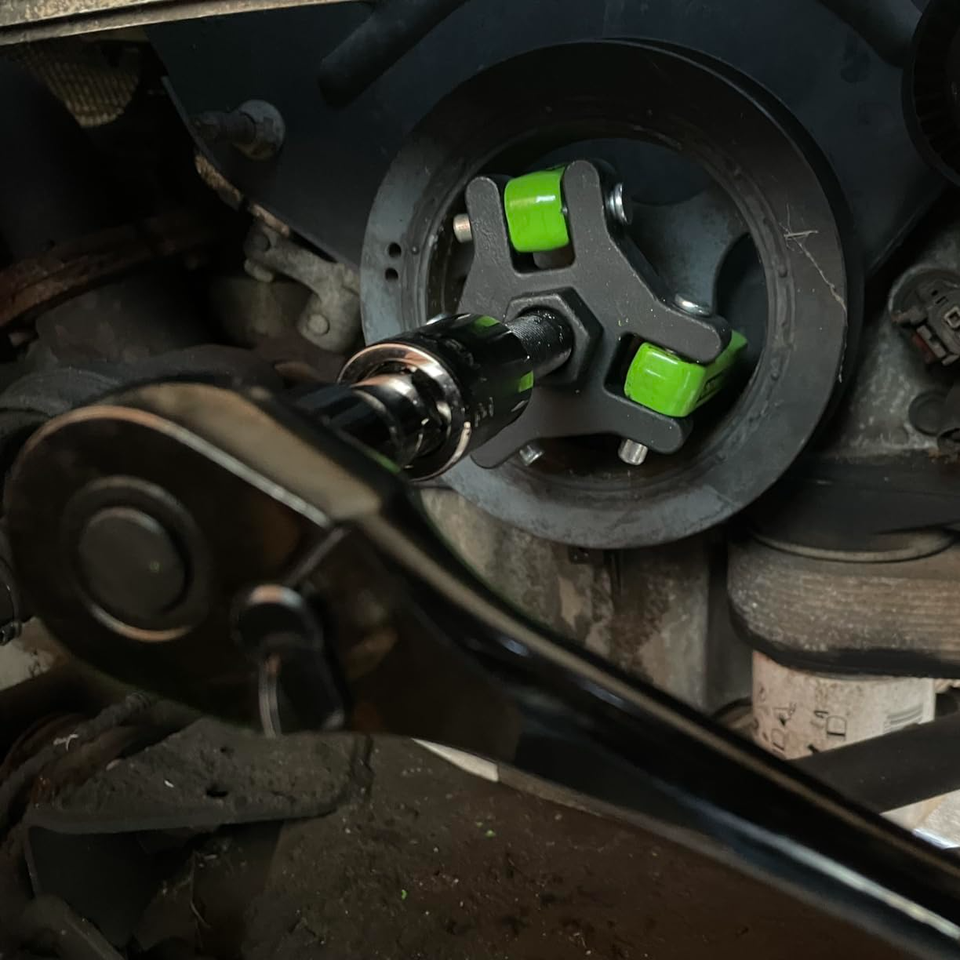 Harmonic Balancer Puller Pulley Crank Removal Kit Engine Motor Rod Auto ...