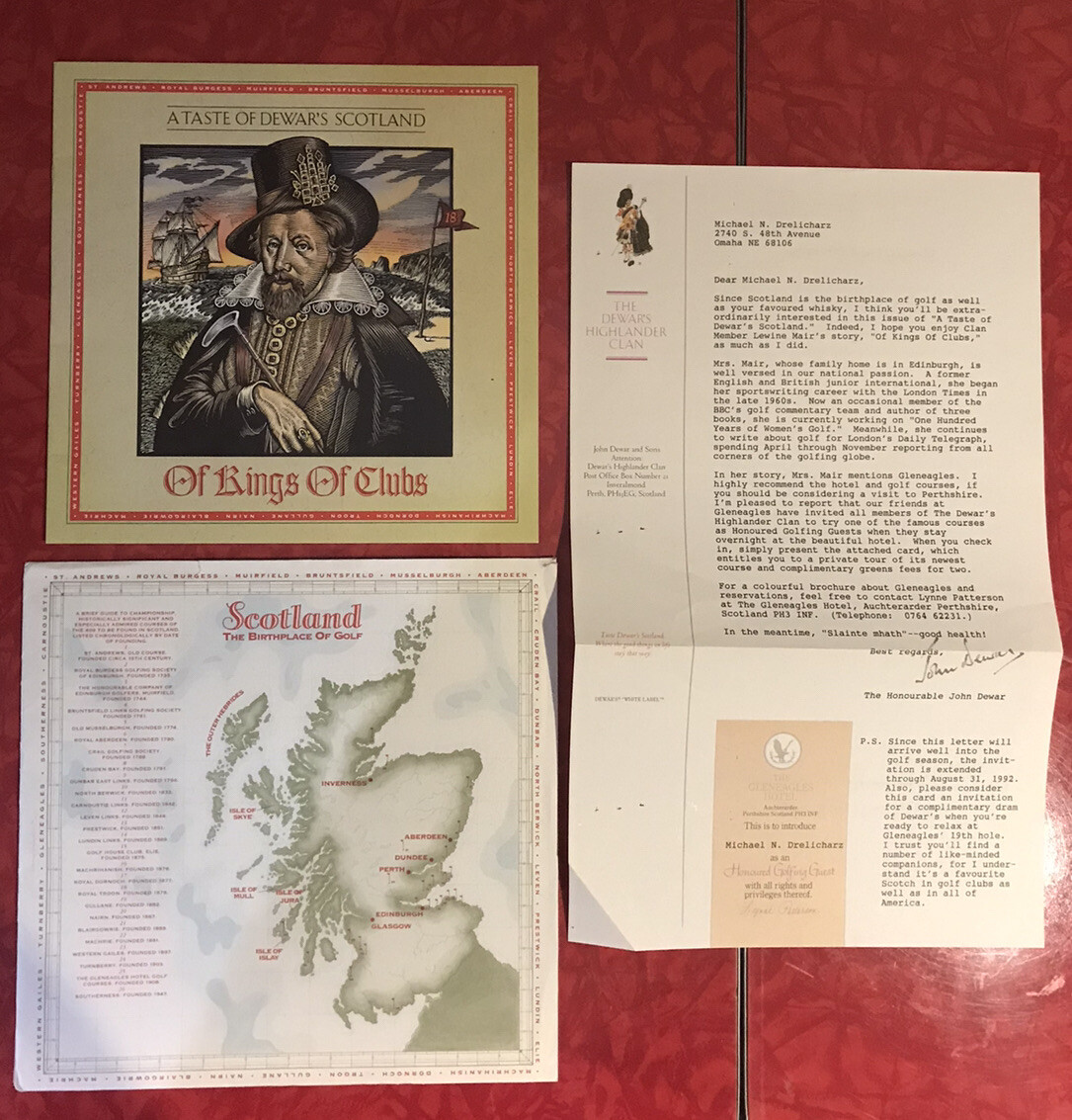 THE DEWAR'S HIGHLANDER CLAN A TASTE OF DEWAR'S SCOTLAND LOT OF 2 ...