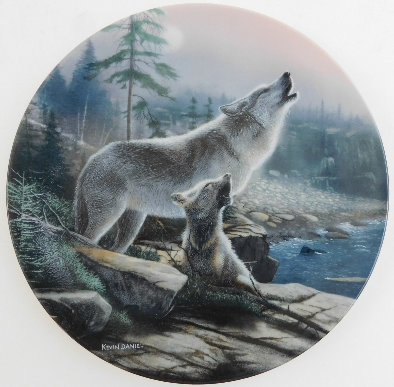 Kevin Daniels Howling Lesson Wolf Plate Call Of The Wilderness #2 ...