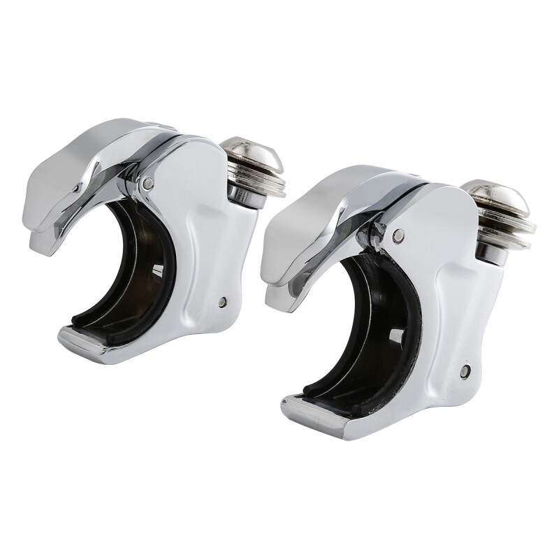 39mm 4PCS Chrome Front Windshield Windscreen Clamps Fit For Harley ...