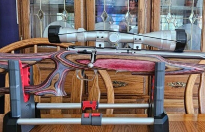 Stainless Silver Chrome Rifle Scope 4-12x40 AO Parallax Adjustable ...