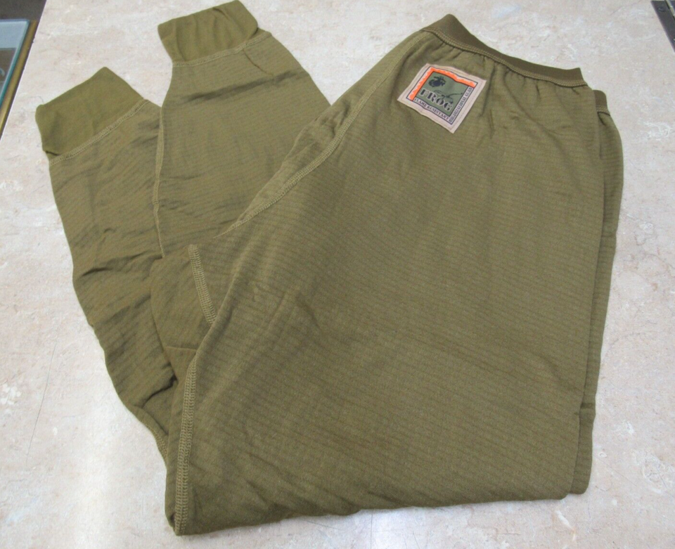 USMC Frog Cold Weather Drawers Pants Waffle Grid Polartec Large US ...