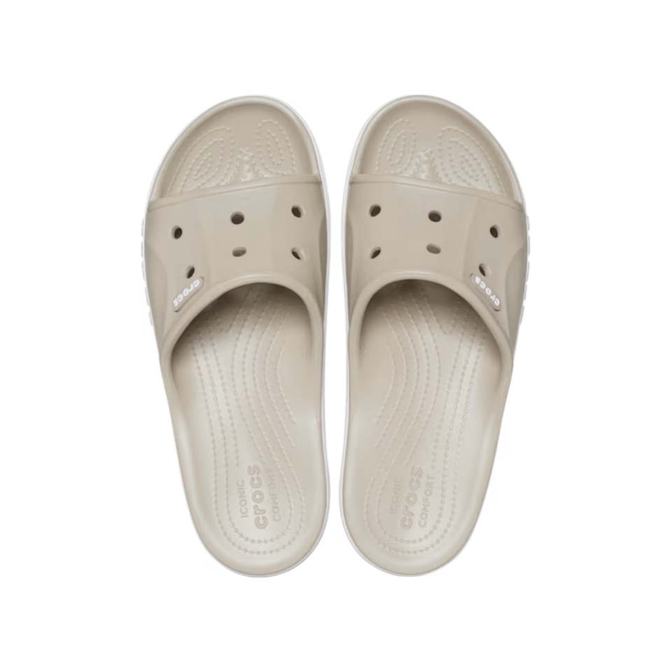 NEW CROCS BAYABAND SLIDE 205392 205392-2V3 Cobblestone BEIGE UNISEX ...