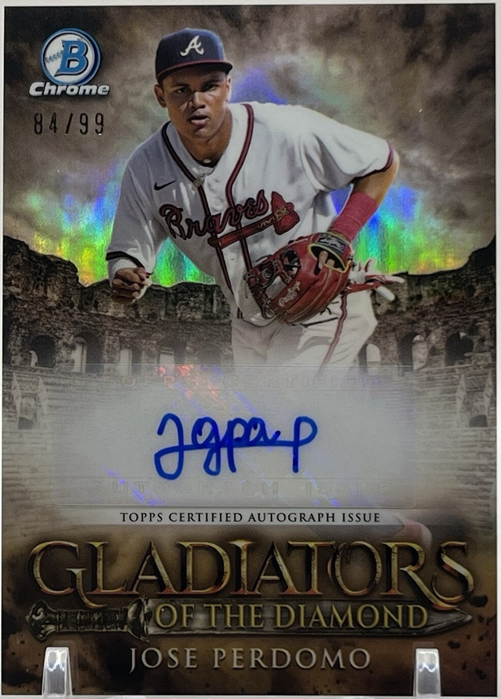 2024 Bowman Chrome - Gladiators of the Diamond Autographs Jose Perdomo ...