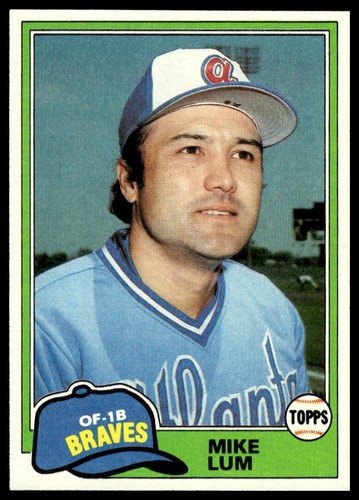 1981 Topps #457 Mike Lum Atlanta Braves Baseball | eBay
