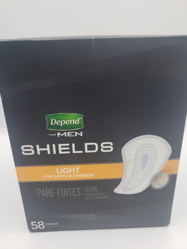 Depend Men's Light Incontinence Shield, Odor Control & Leak Barriers ...