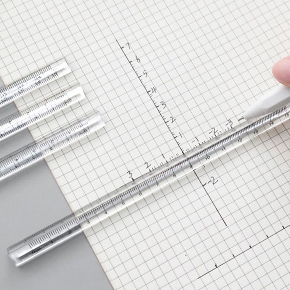 Stationery Measuring Tools Triangular Rulers Transparent Straight Ruler ...