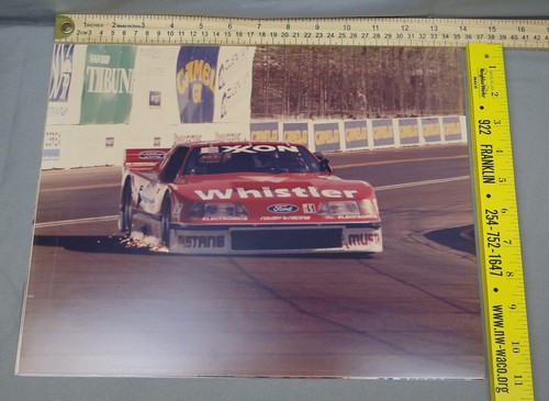 1991 Ford Mustang Original Photo Road Race Car IMSA Le Mans Exxon ...